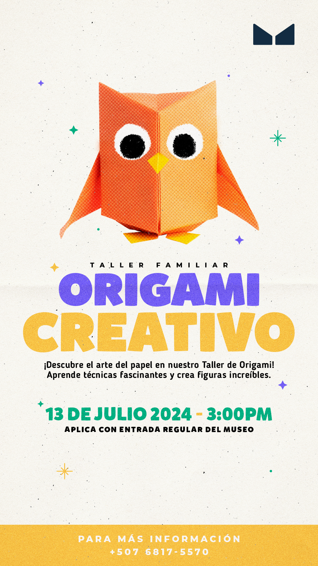 Taller Familiar: Origami Creativo - Museo del Canal Interoceánico de Panamá